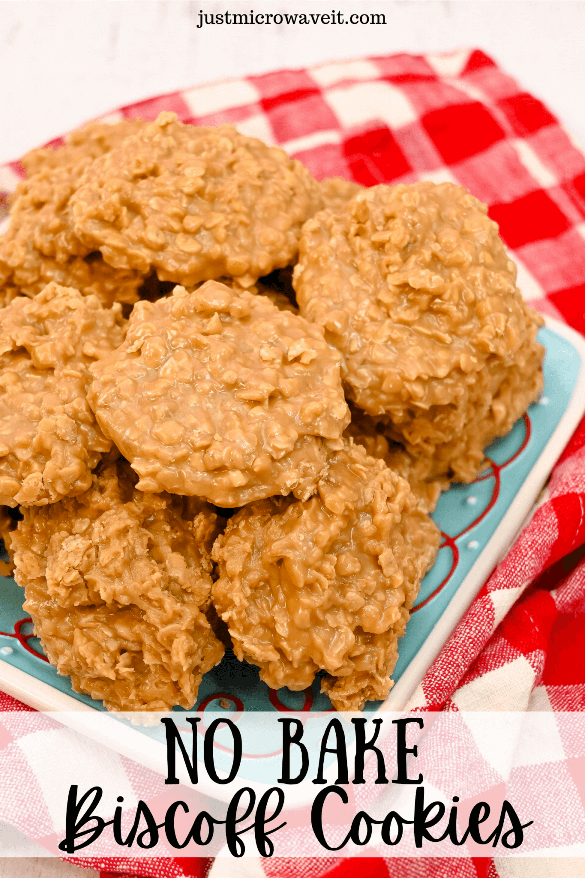 No Bake Biscoff Cookie Butter Cookies from the Microwave | Just ...