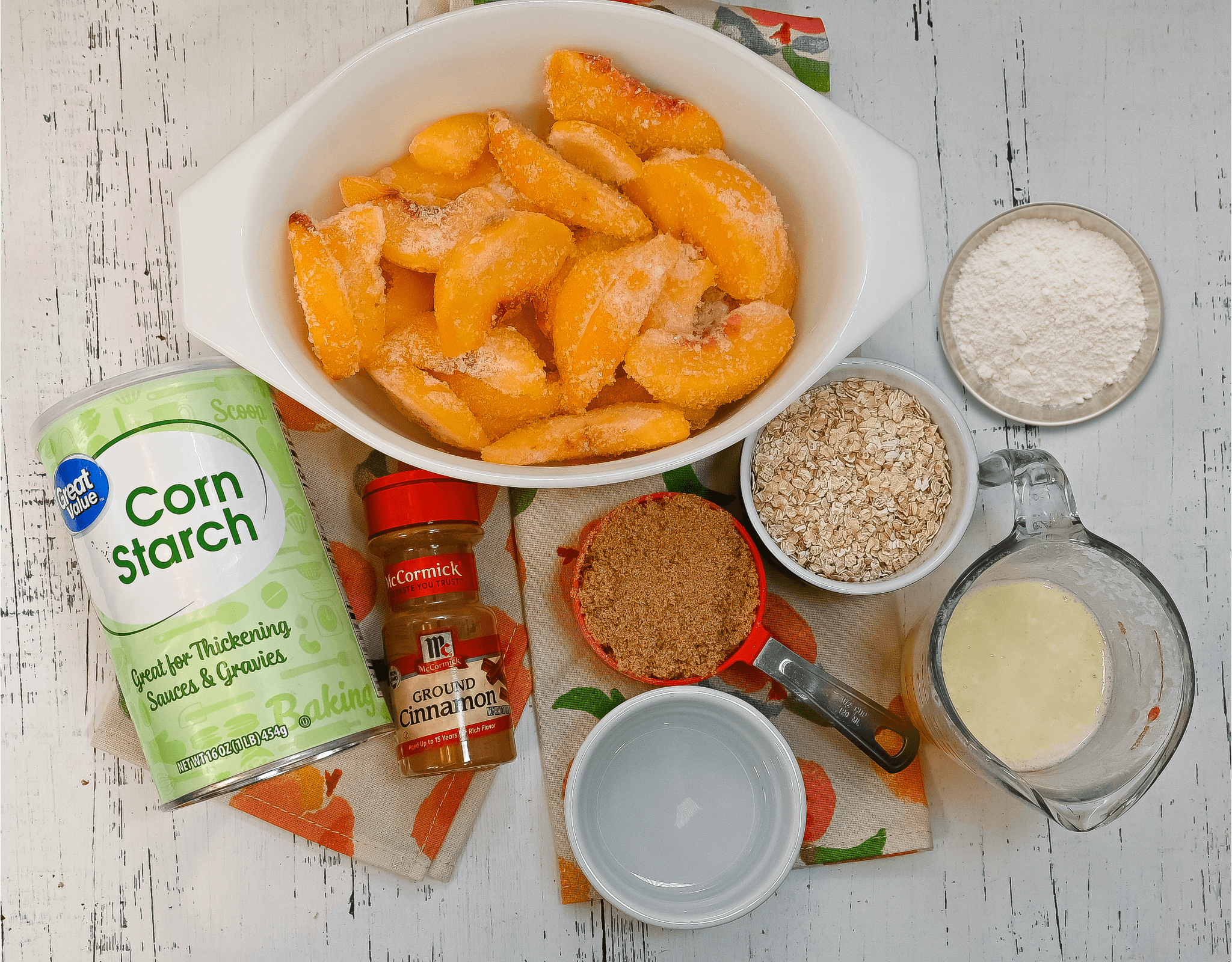 How to make a Microwave Peach Crisp | Just Microwave It