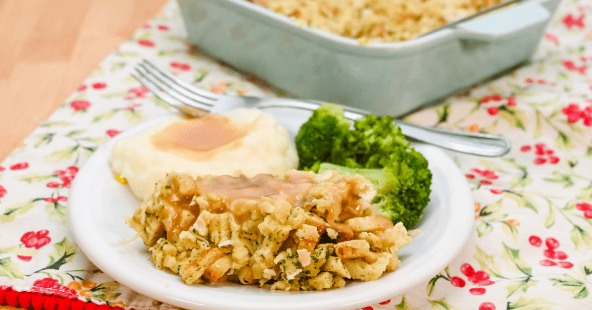 Make Microwave Chicken and Stuffing Casserole for a Fast Dinner! | Just ...