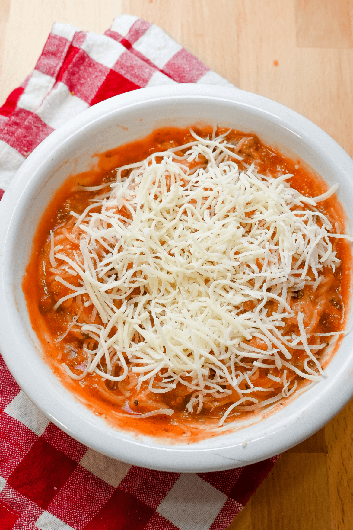 Quick and Easy Cheesy Spaghetti for One | Just Microwave It