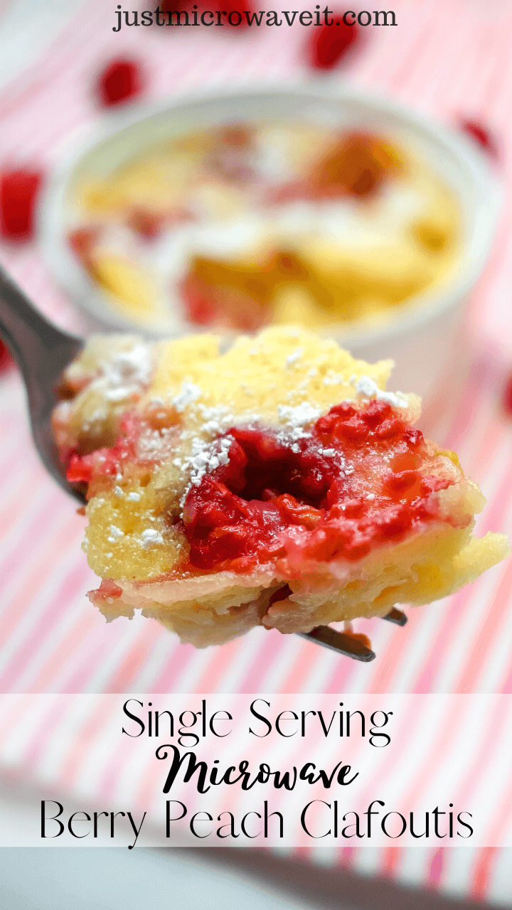 How to make a Microwave Berry Peach Clafoutis | Just Microwave It