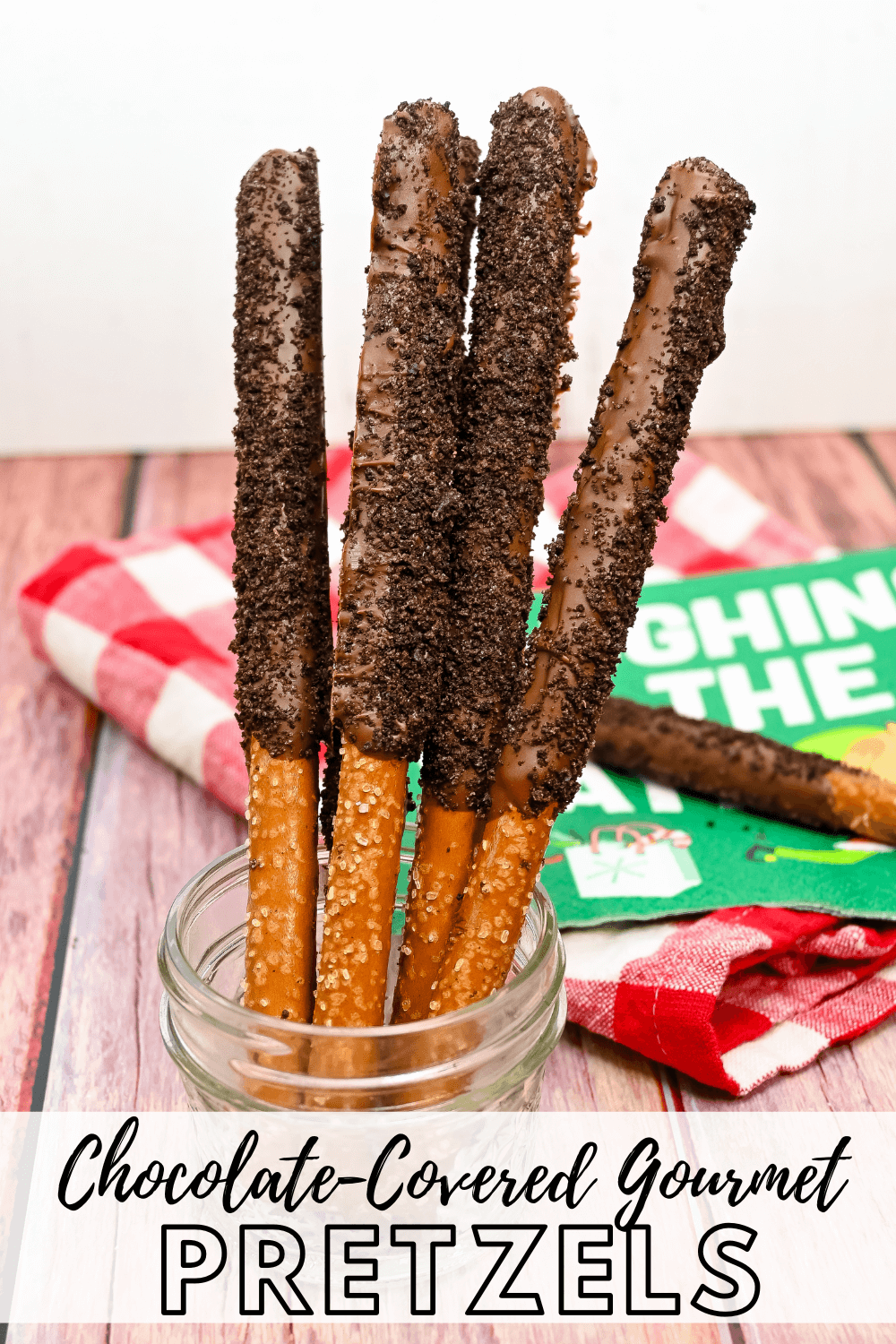 How to make Chocolate Covered Gourmet Pretzels | Just Microwave It