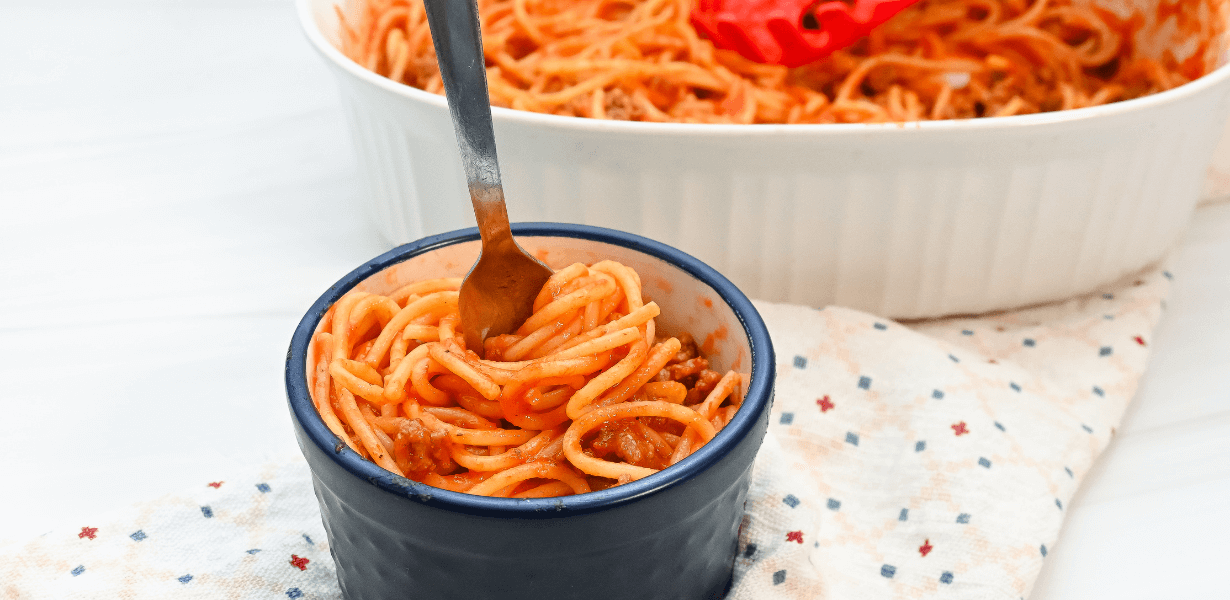 Microwave Spaghetti with Meat Sauce | Just Microwave It