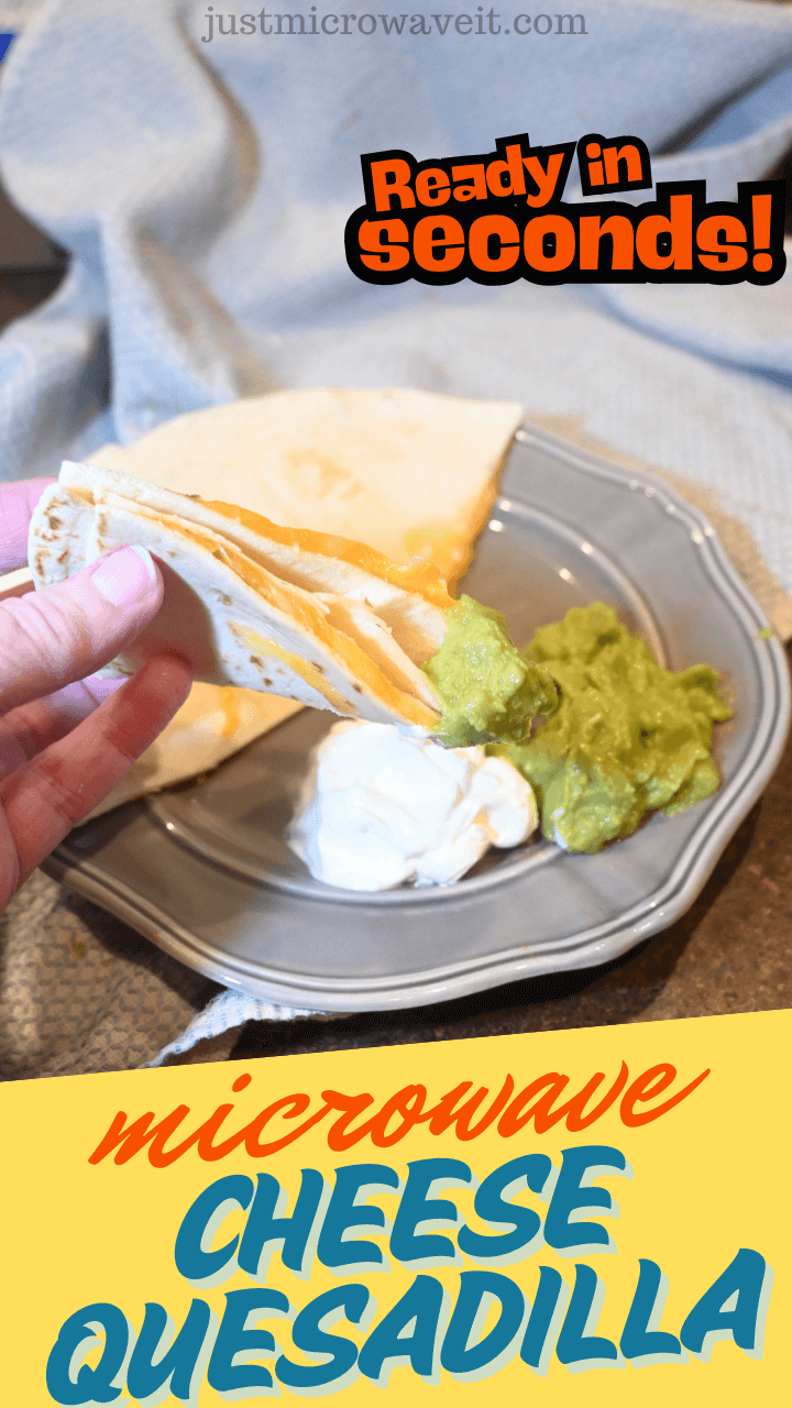 How to make a Quick Microwave Cheese Quesadilla | Just Microwave It