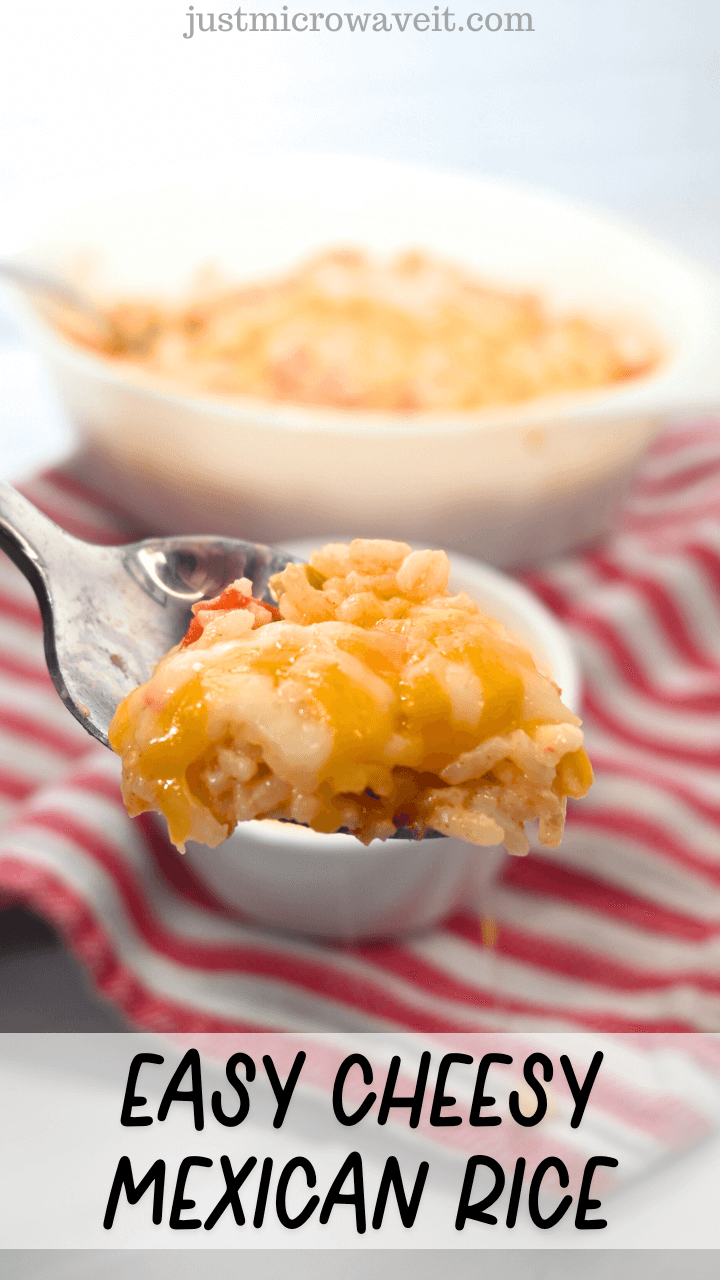 How to make Easiest Cheesy Mexican Rice in Minutes | Just Microwave It